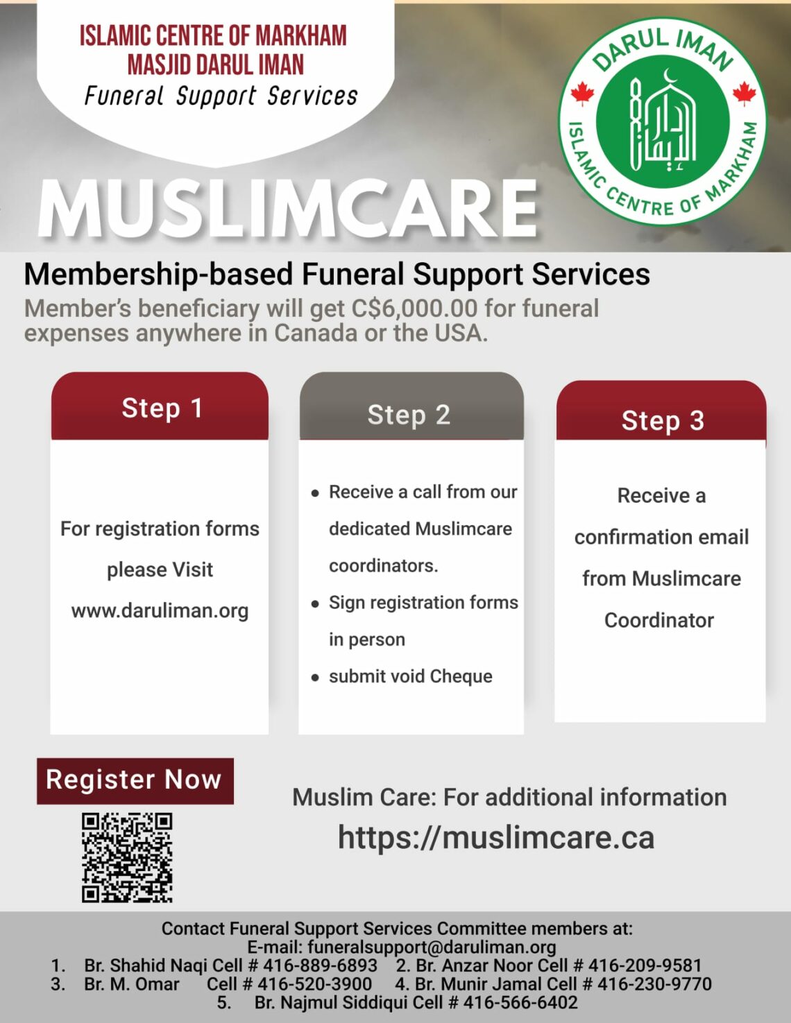 Muslim Care – The Islamic Centre of Markham